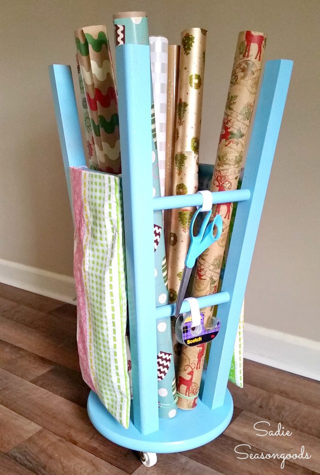 Gift Wrapping: 7 Easy DIY Christmas Gift Wrap Storage Ideas - Bright ...