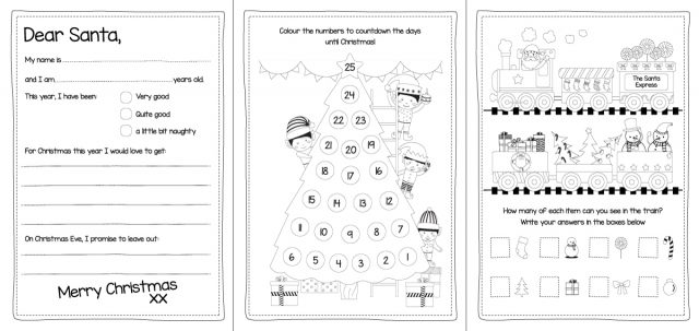 Free Christmas Activity Book Printable - Bright Star Kids